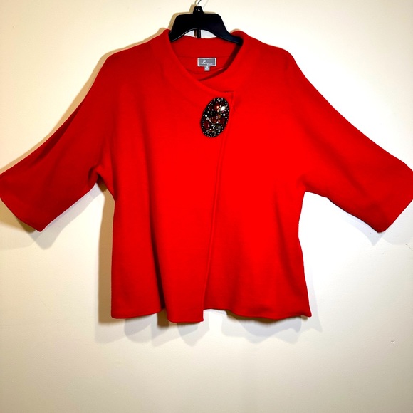JM Collection | Tops | Jm Collection Womens Red Sweater | Poshmark